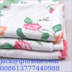 China Rusha Textile 97% Viscose 3% Lycra Floral Printed Single Jersey Knitted Fabric Rayon Spandex for Garment supplier