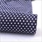 Hot Sale Rusha Textile Soft Handle 96% Rayon 4% Spandex Single Jersey Knit Spun Rayon Printed Blue White Polka Dot Fa supplier