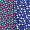 Rusha Textile  Knitting 32s Poly Spun Super Soft Spandex Single Jersey Small Cross Print Fabric supplier